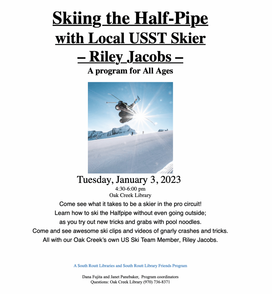 South Routt resident and U.S. freestyle skier to present her story at ...
